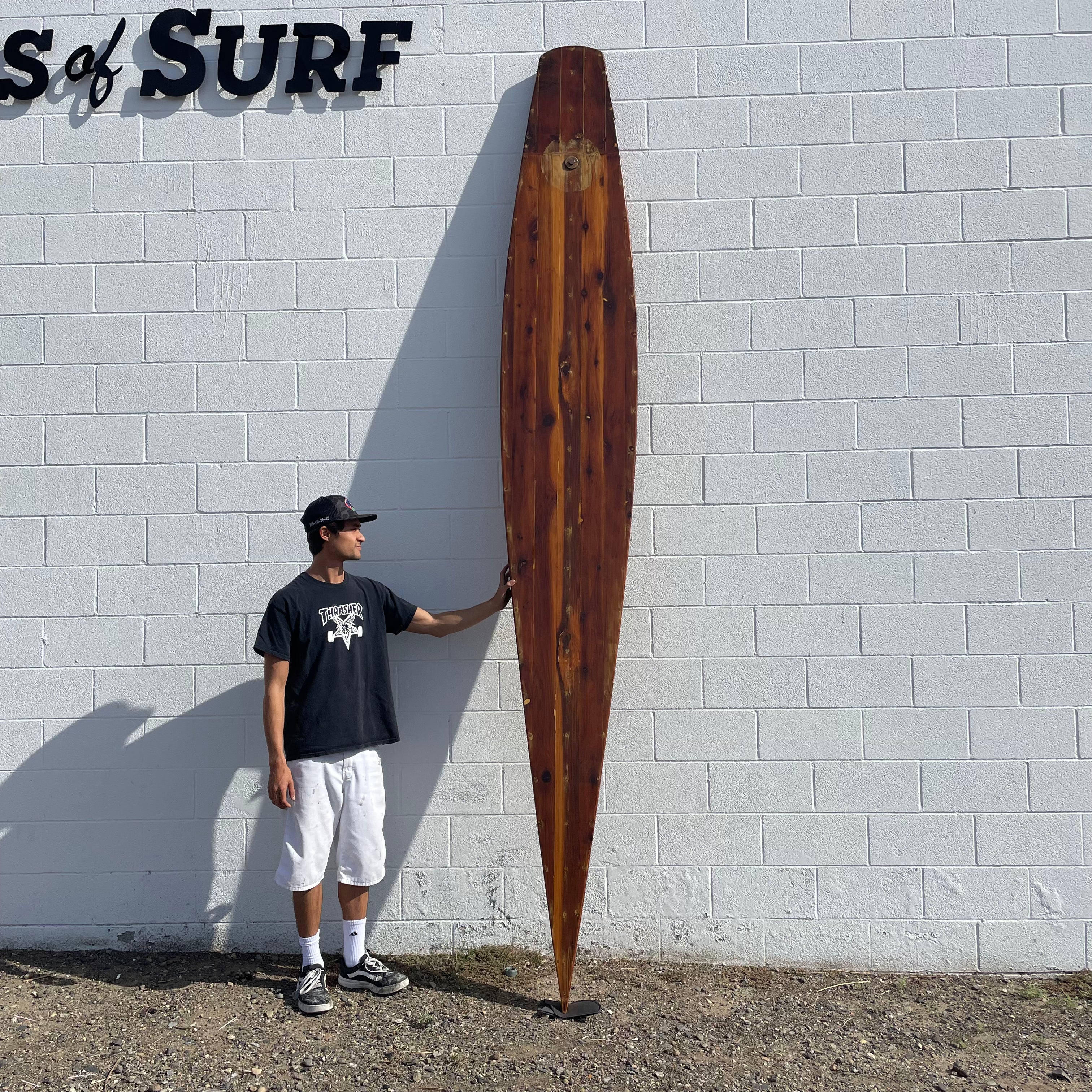Dirk Langer | 12'0" Hollow Tom Blake Redwood Replica – Icons of Surf