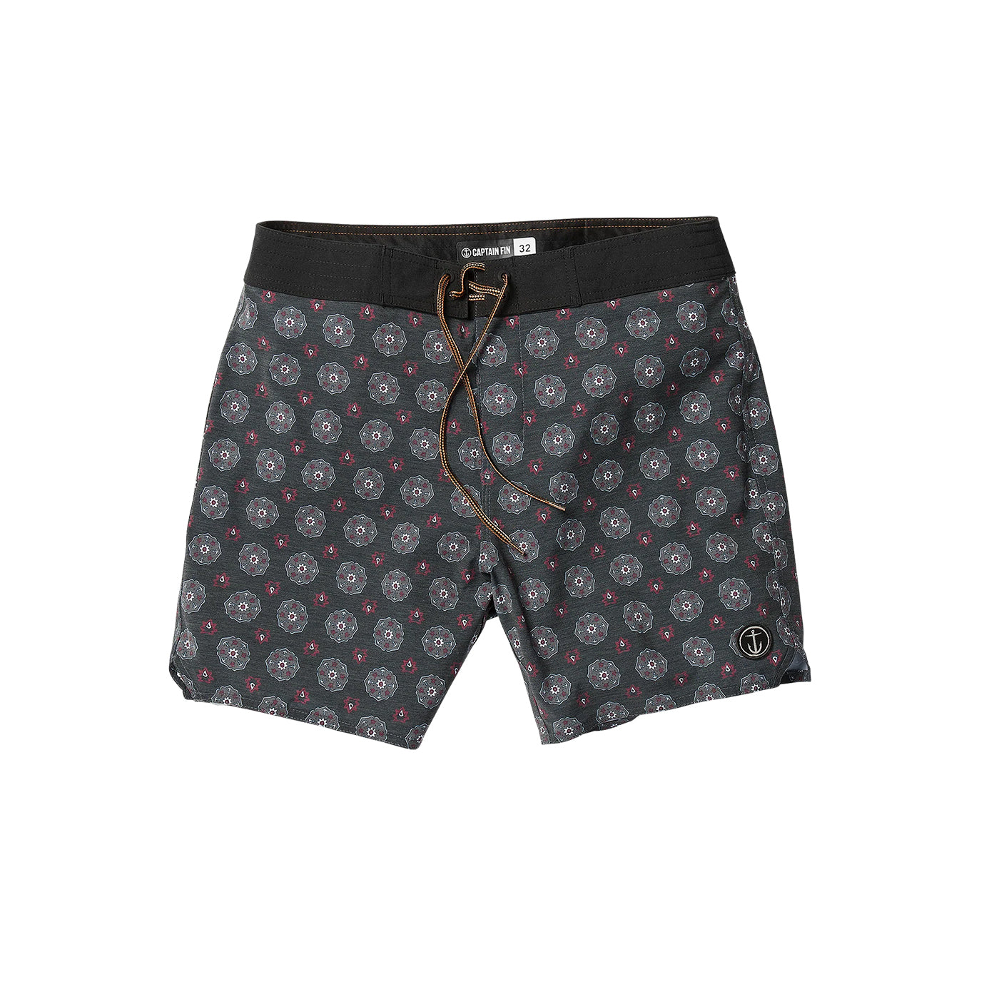 Captain Fin | Voyager Paisley Boardshort | Black – Icons of Surf